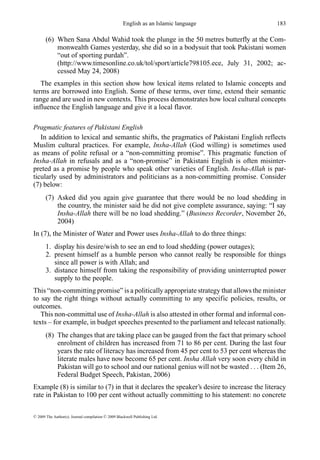 English as an islamic language ahmar mehboob | PDF