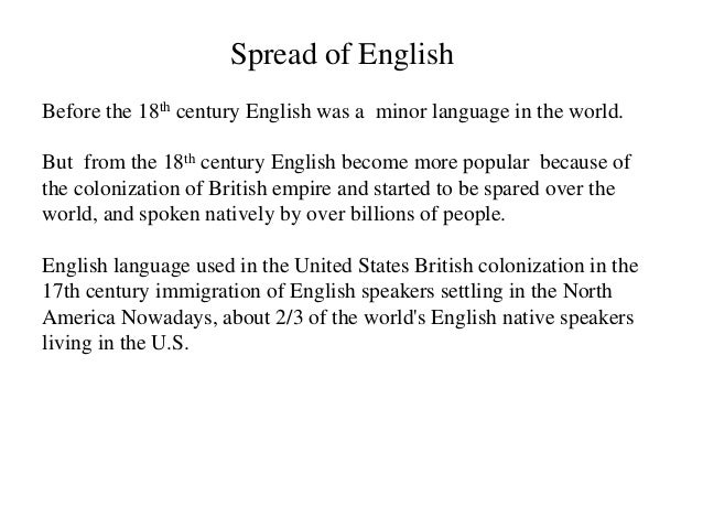 English as an official language
