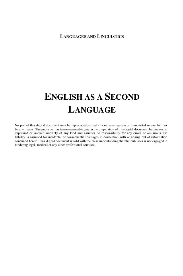 English as a second language