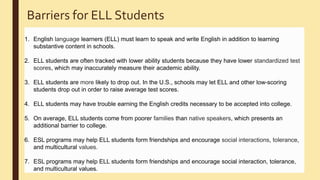 English as a second language | PPTX