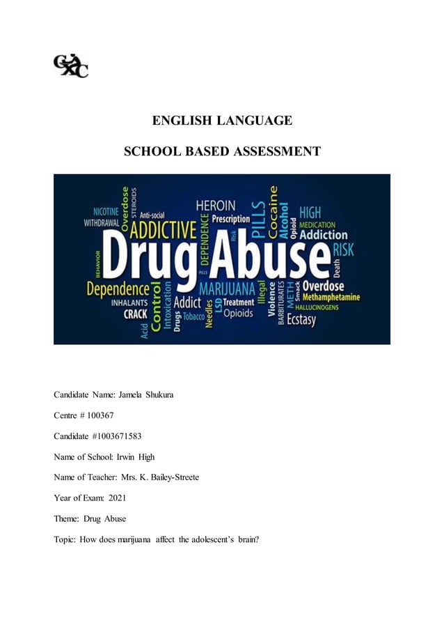 English A SBA | DOCX | Illegal Drugs, Tobacco, eCigarettes, Vaping ...
