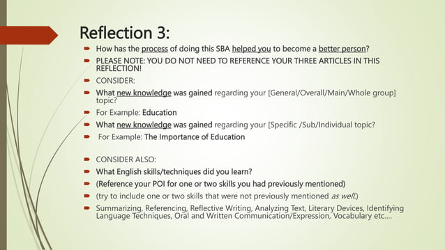 English A SBA GUIDELINES.pptx | Education
