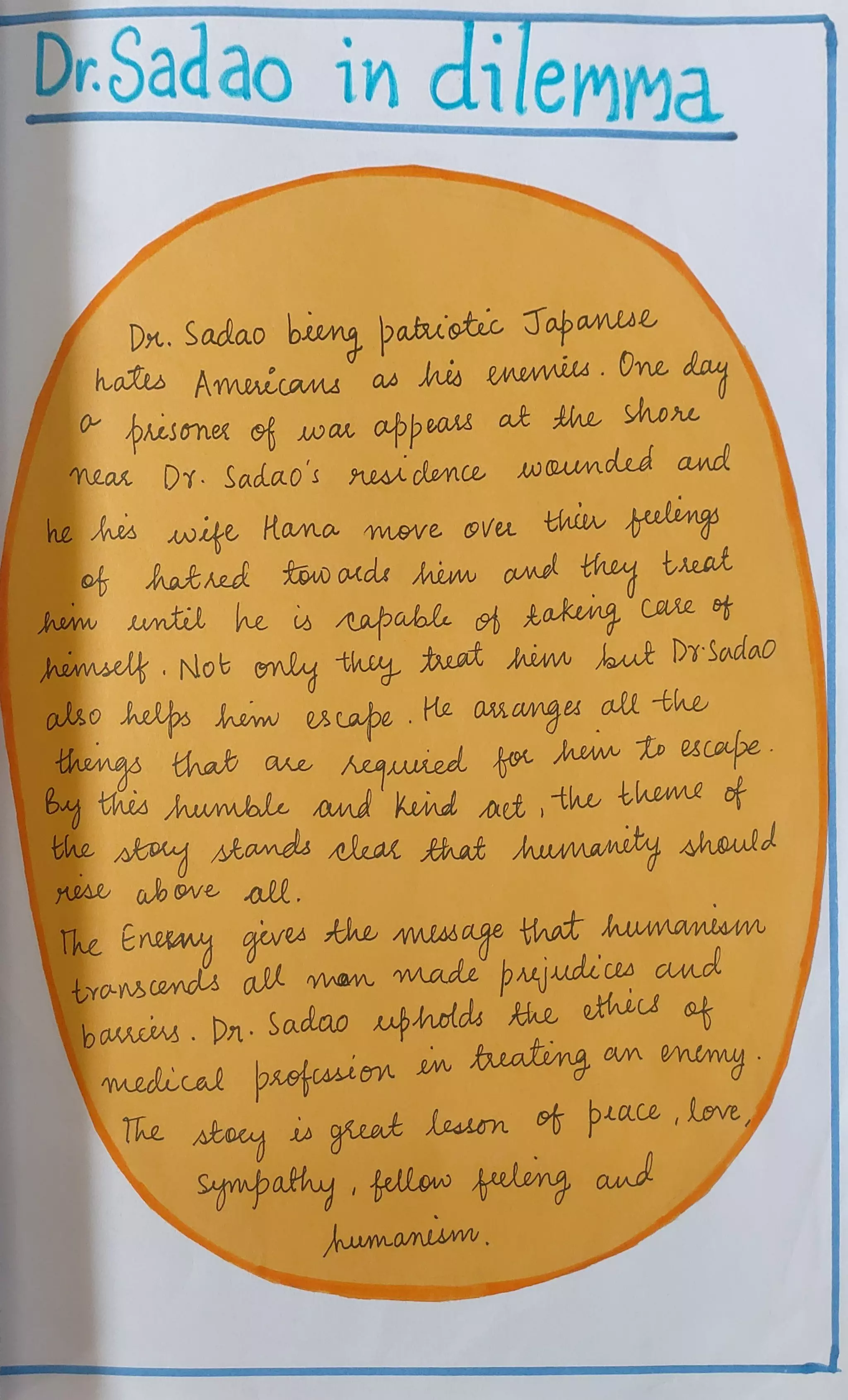 English ASL Project Work - The Enemy - The Conflict of Human Emotions | PDF