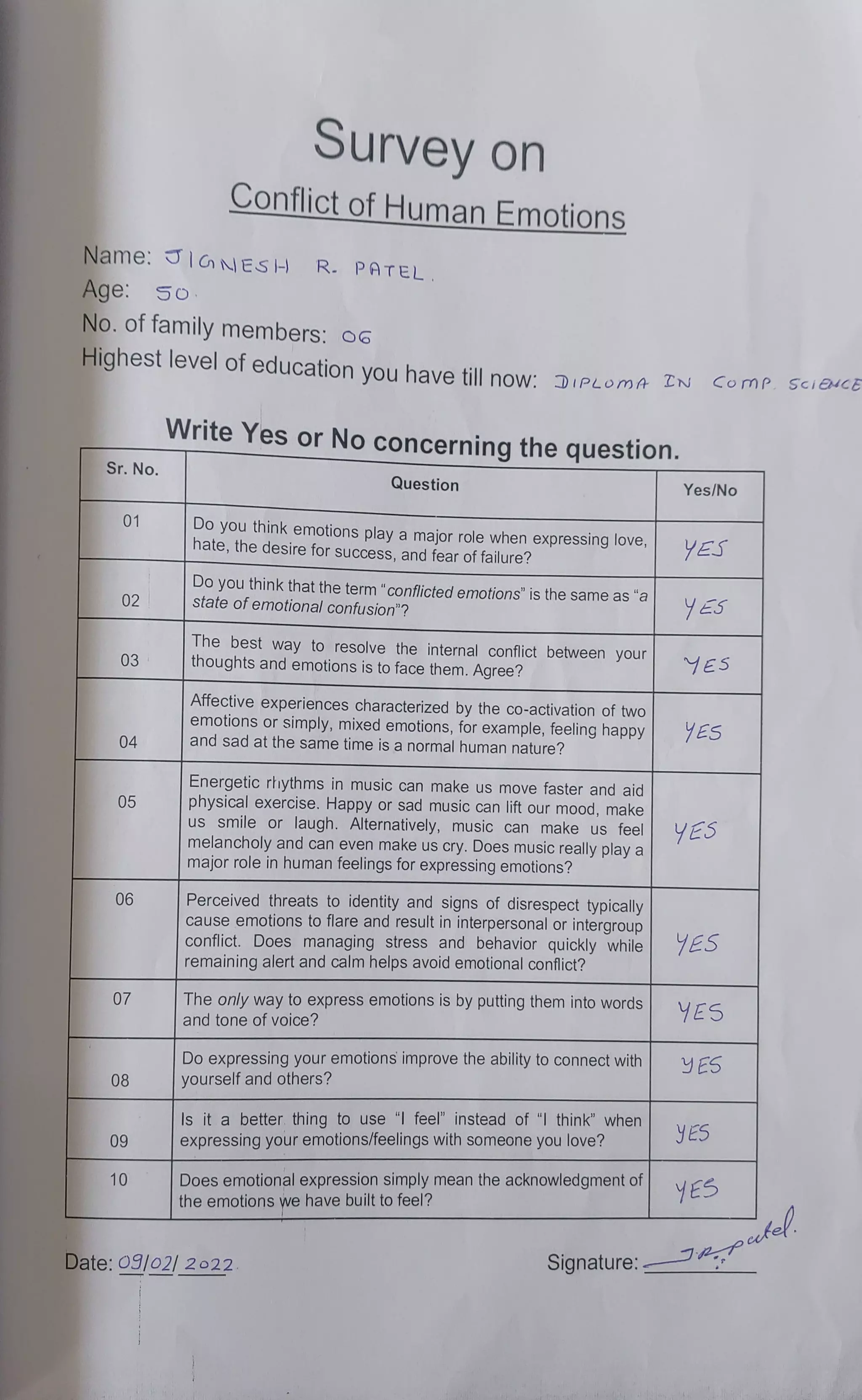 English ASL Project Work - The Enemy - The Conflict of Human Emotions | PDF