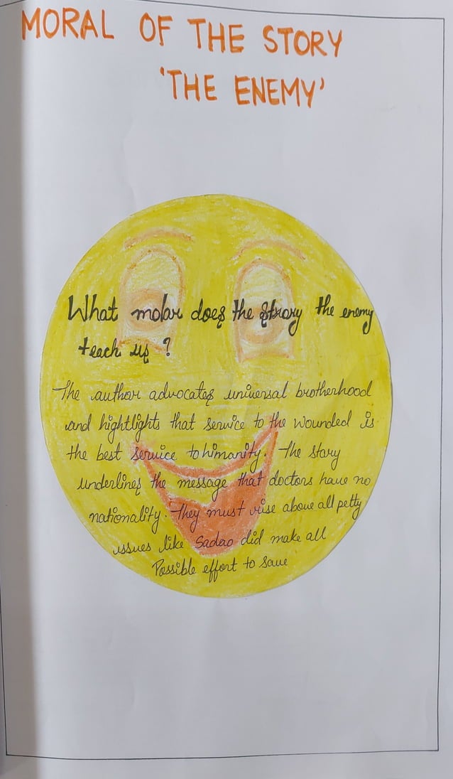 English ASL Project Work - The Enemy - The Conflict of Human Emotions ...