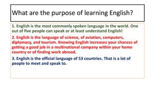 English as second and foreign language | PDF