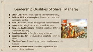chhatrapathi shivaji maharaj - the founder of the maratha empire | PPTX