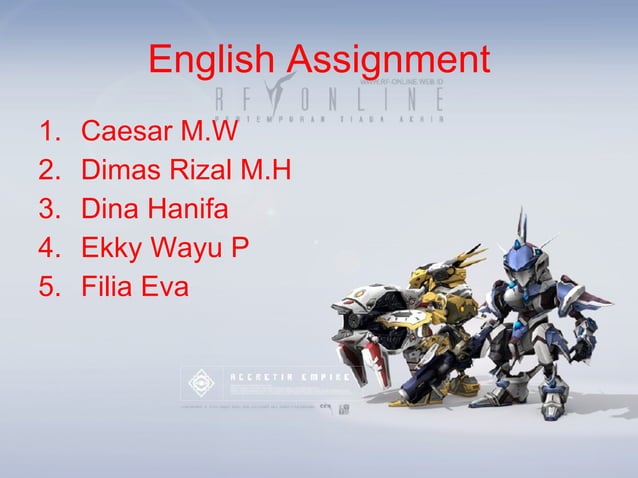 English Assignment | PPT
