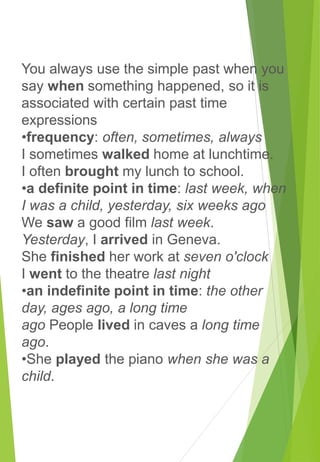 uses of tenses | PPTX | Parenting Babies and Toddlers | Parenting