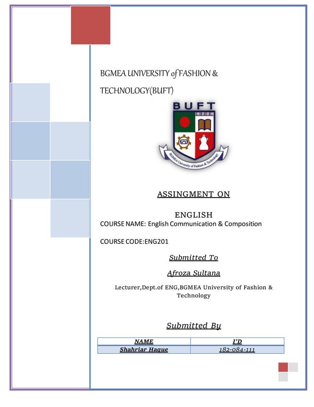 English assignment | PDF