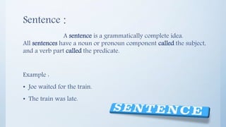 Phrase , Clause , sentence and their types | PPTX