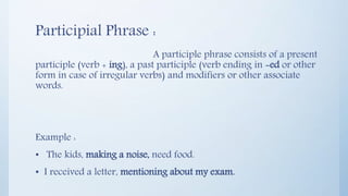 Phrase , Clause , sentence and their types | PPTX