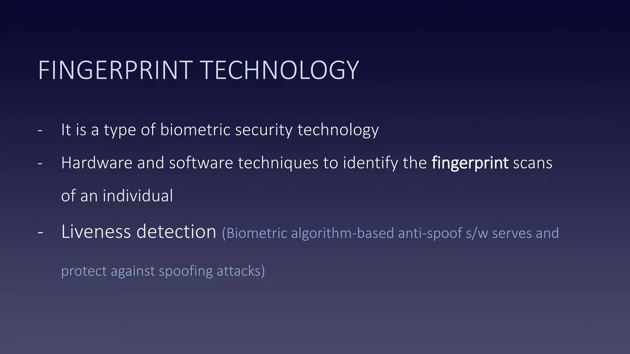 FingerPrint | PPT