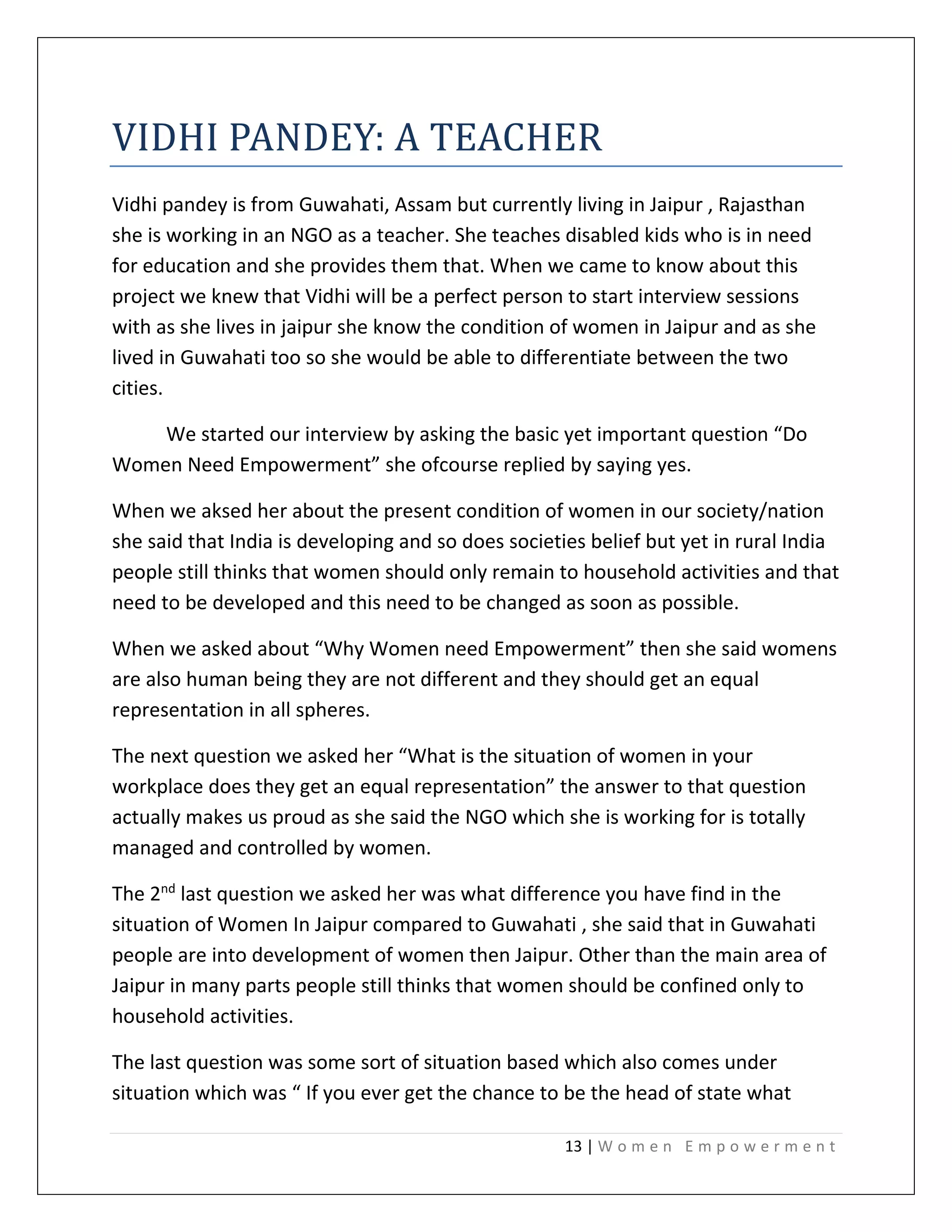 ENGLISH ASSIGNMENT INTERVIEW class xii.pdf | Women\'s Health | Healthy ...