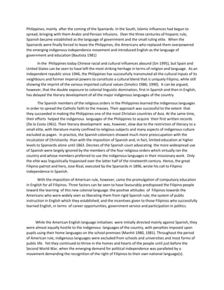 English as the medium of instruction for science and its effects on the ...