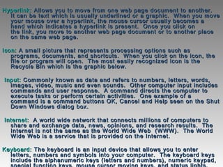 English basic computer vocabulary | PPT | Operating Systems | Computer ...