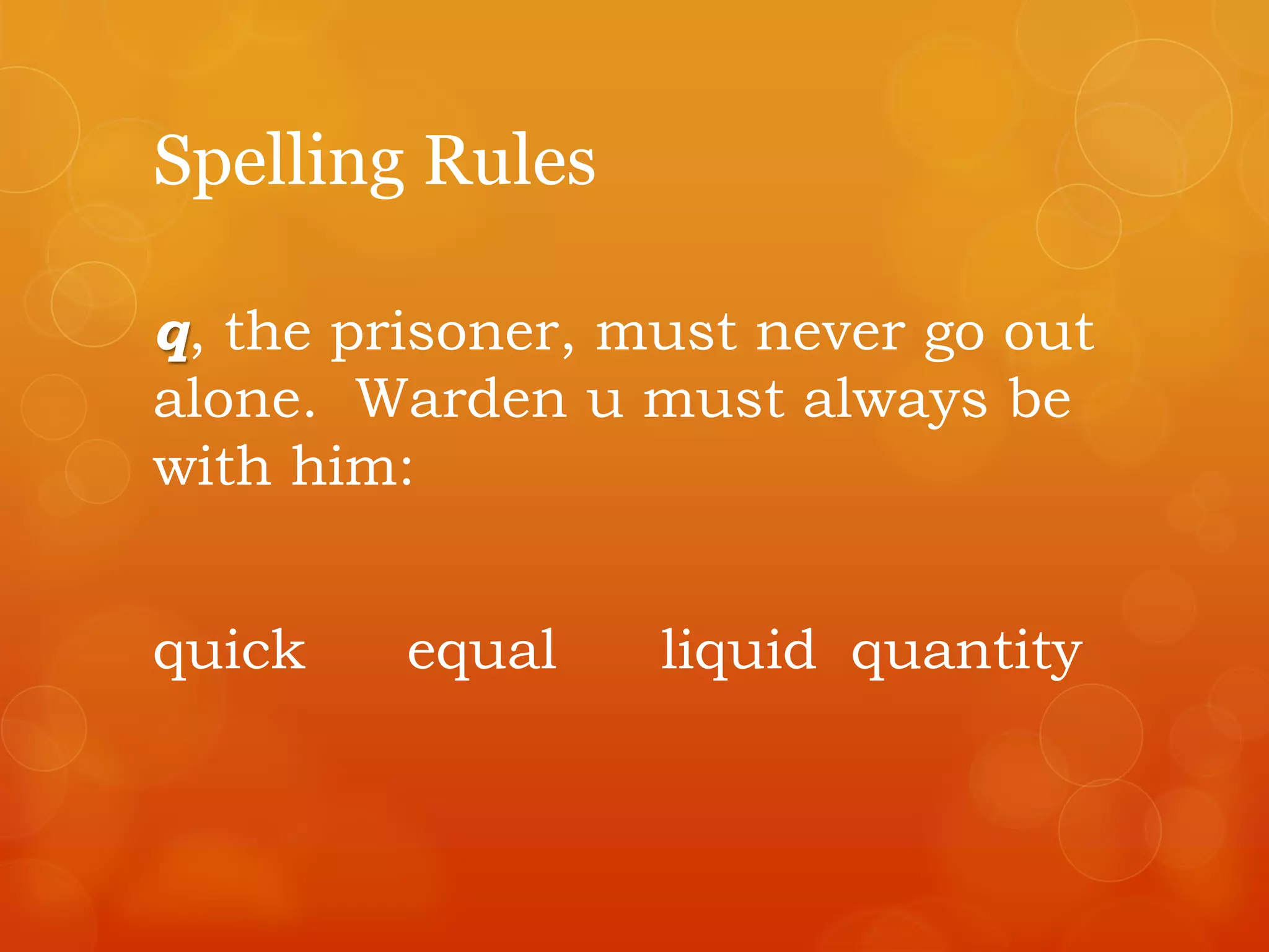 English basics spelling rules | PPTX