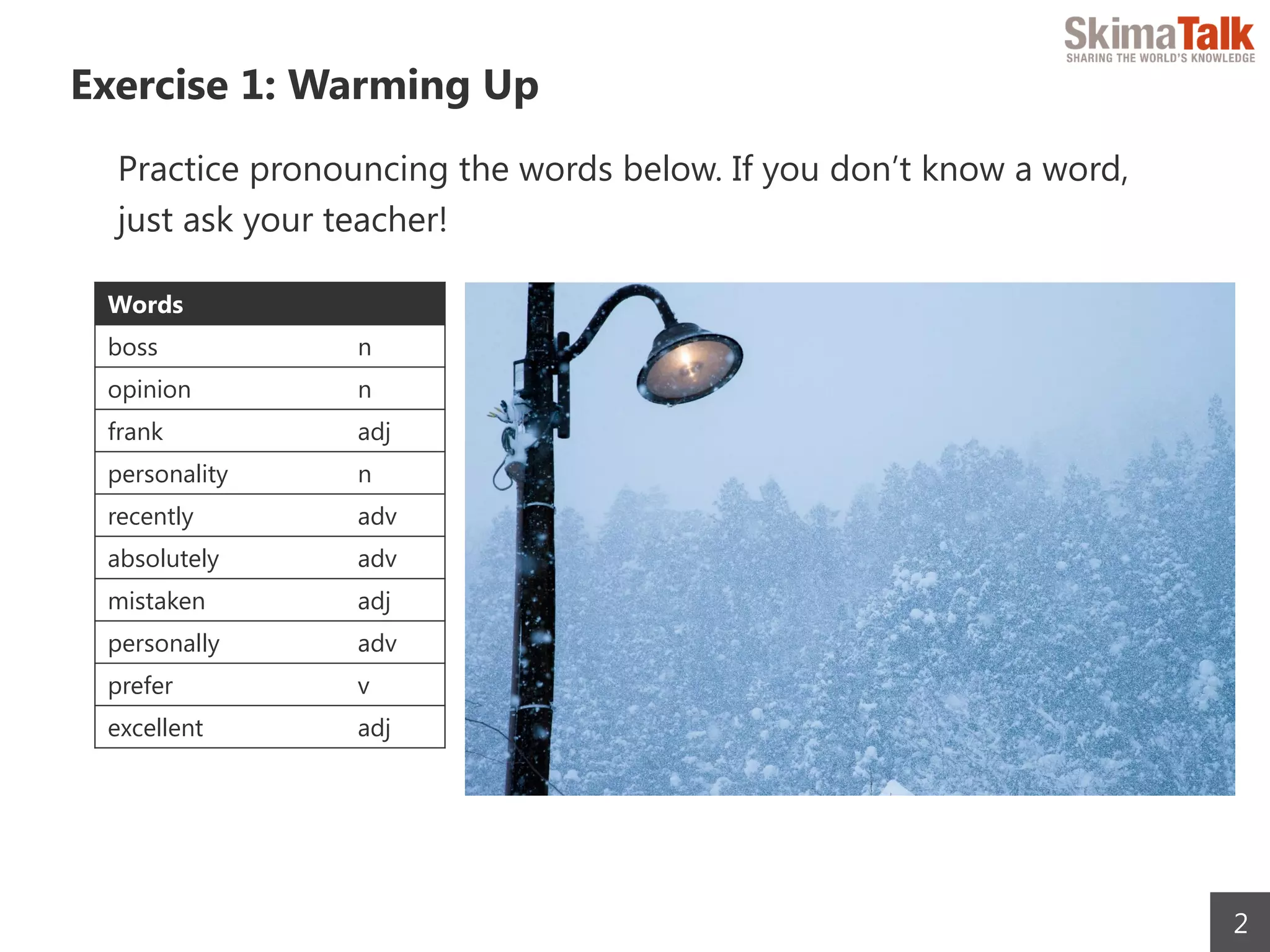 English basics for intermediate learners - Lesson 9 | PDF