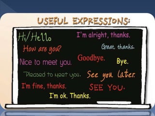 English Beginner - Unit 1 | PPTX