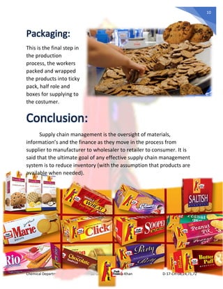 Report of English Biscuits Manufacturing Peek Freans | PDF
