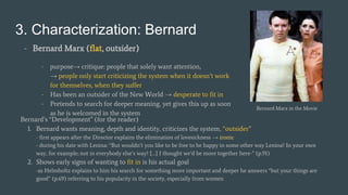 Brave New World Bernard Marx