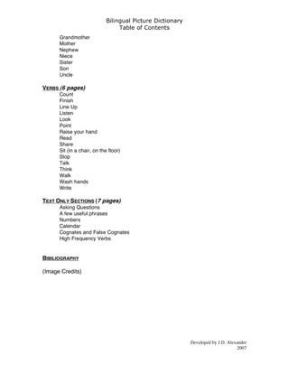 English book spanish - picture dictionary | PDF