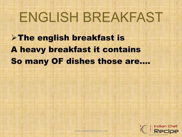 English breakfast | PPT