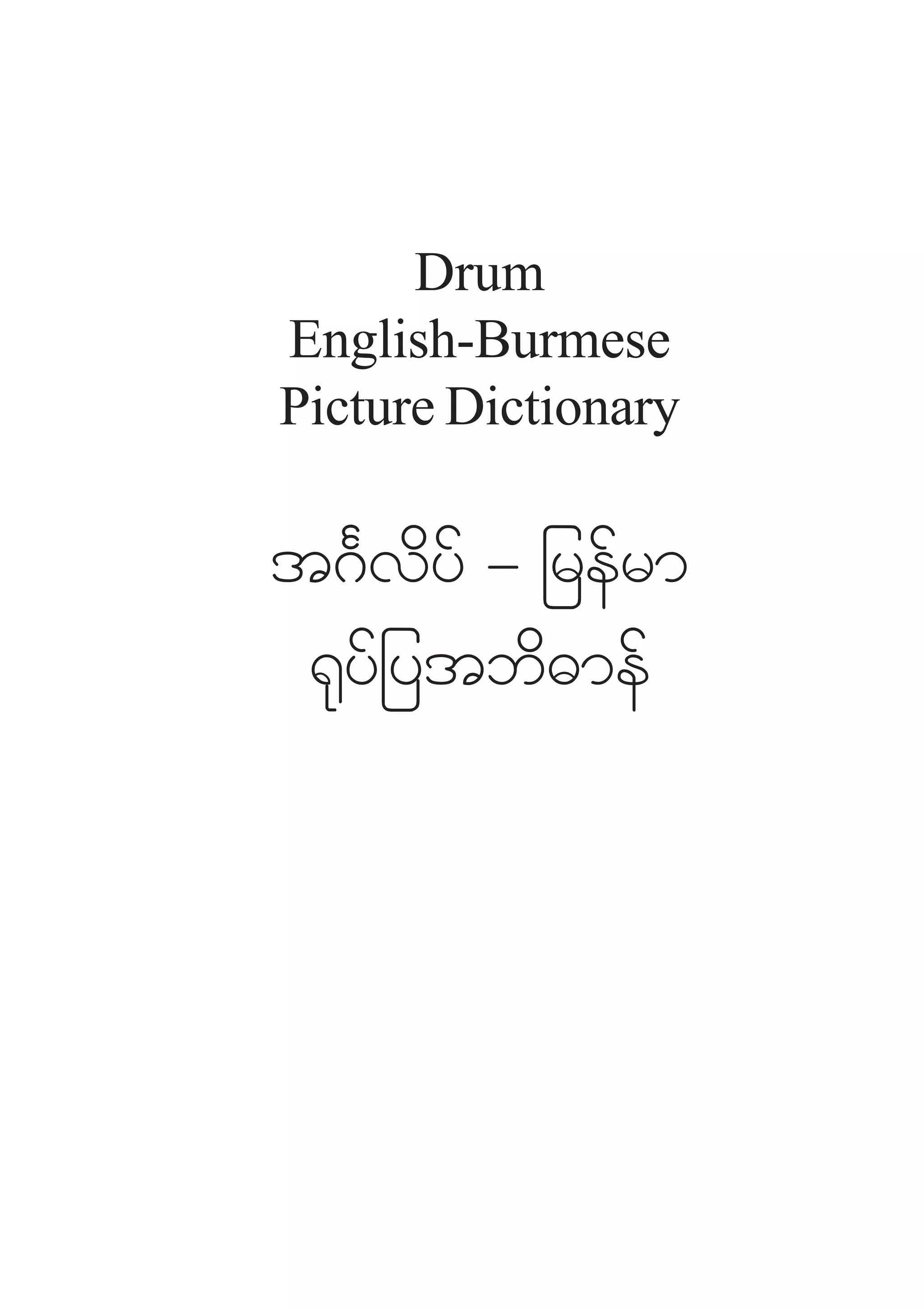 English burmese picture_dictionary | PDF