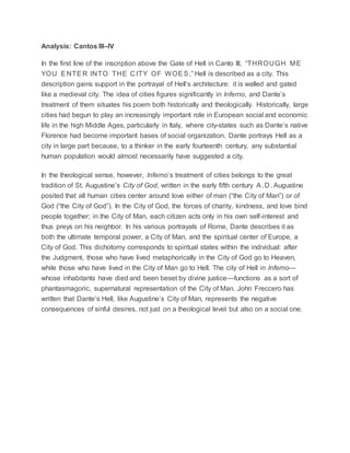 English canto iii | DOCX