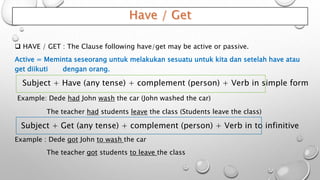 English Causative | PPTX