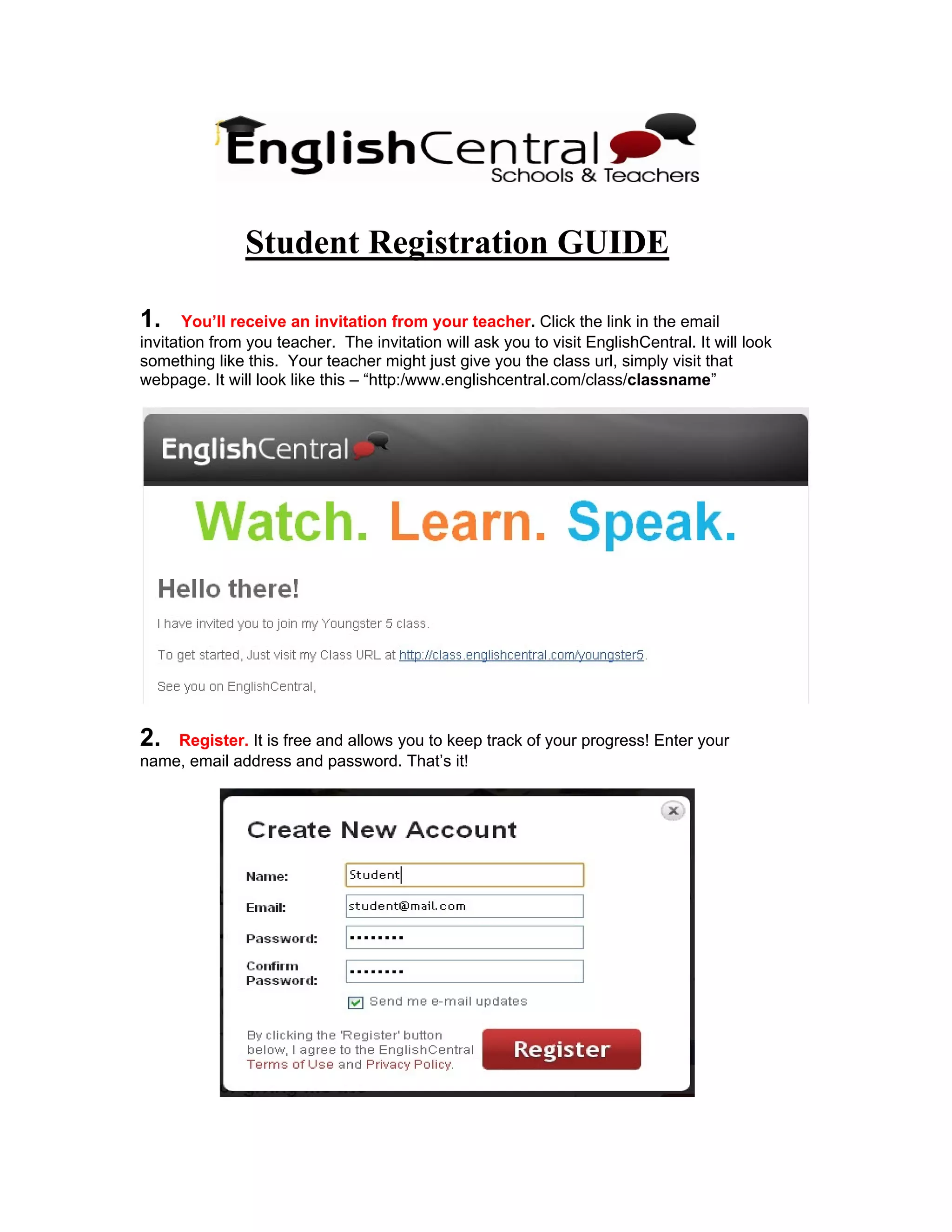 English Central User Guide | PDF
