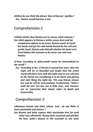 english ch 1Romeo and Juliet.docx/ mcq,1,2,3 mark q+a | DOCX