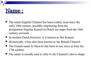 English channel | PPT | Rail Travel | Travel Type