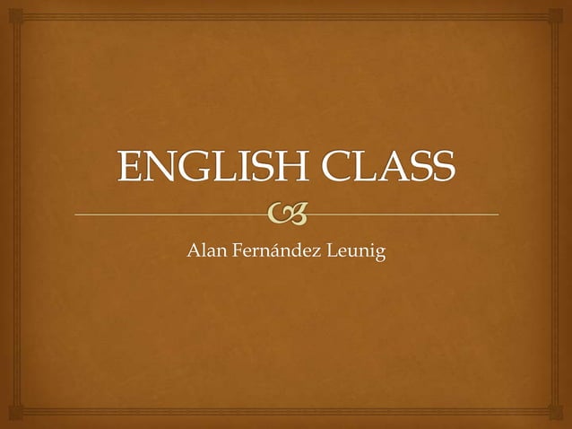 English class | PPTX