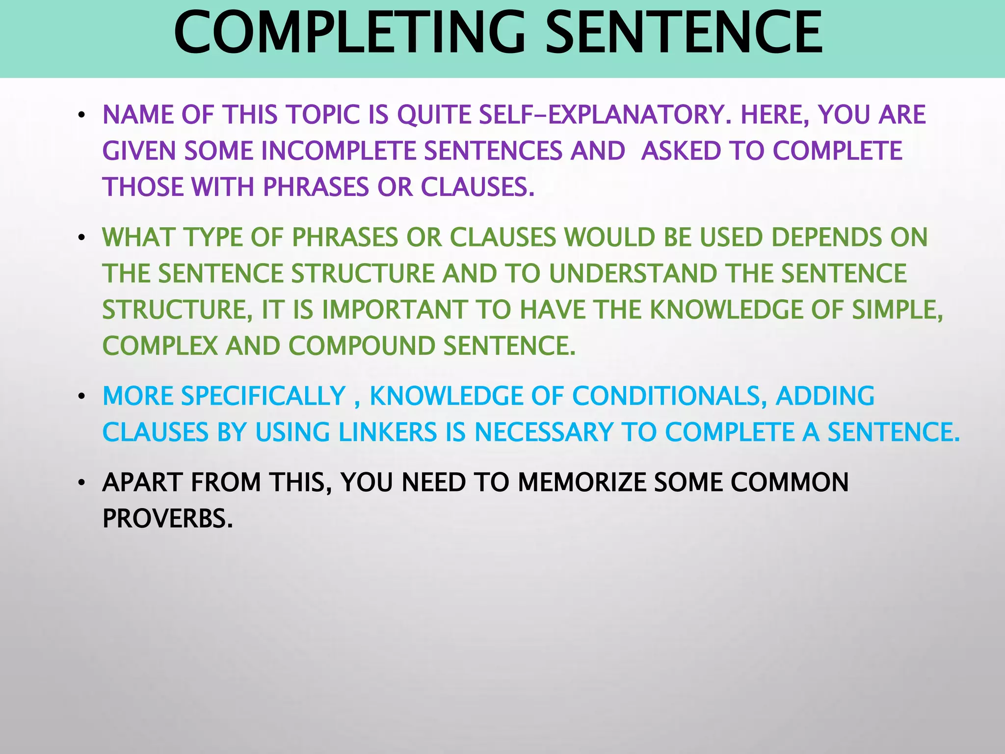 English Class-Part 1- Completing Sentence (PowerPoint).pptx