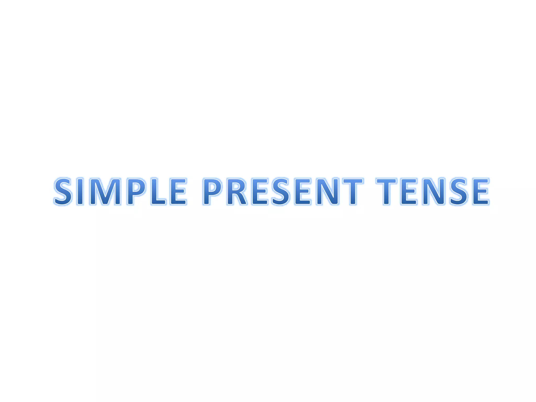 English class simple present tense | PPTX