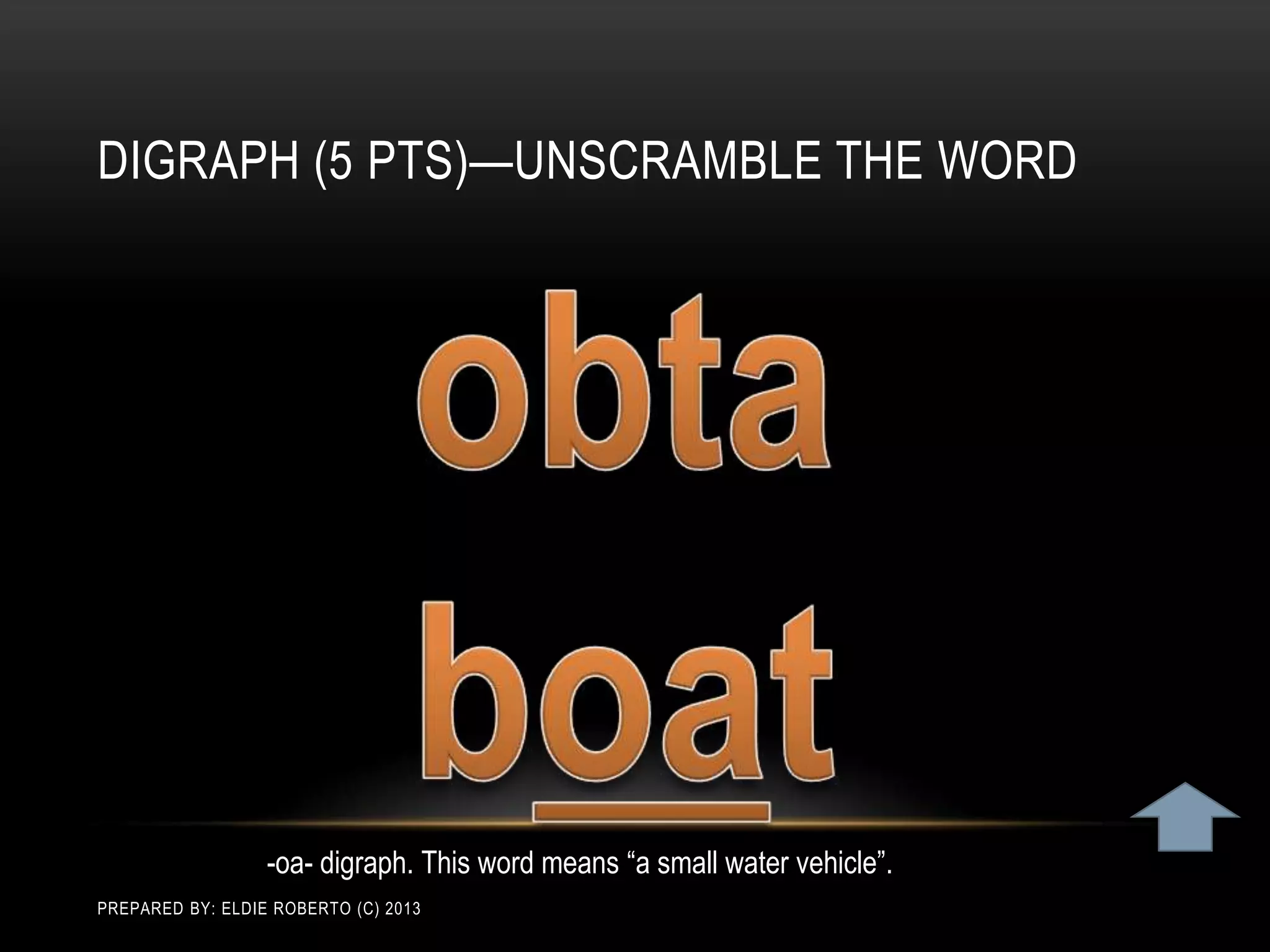 English class unscramble words game | PPSX