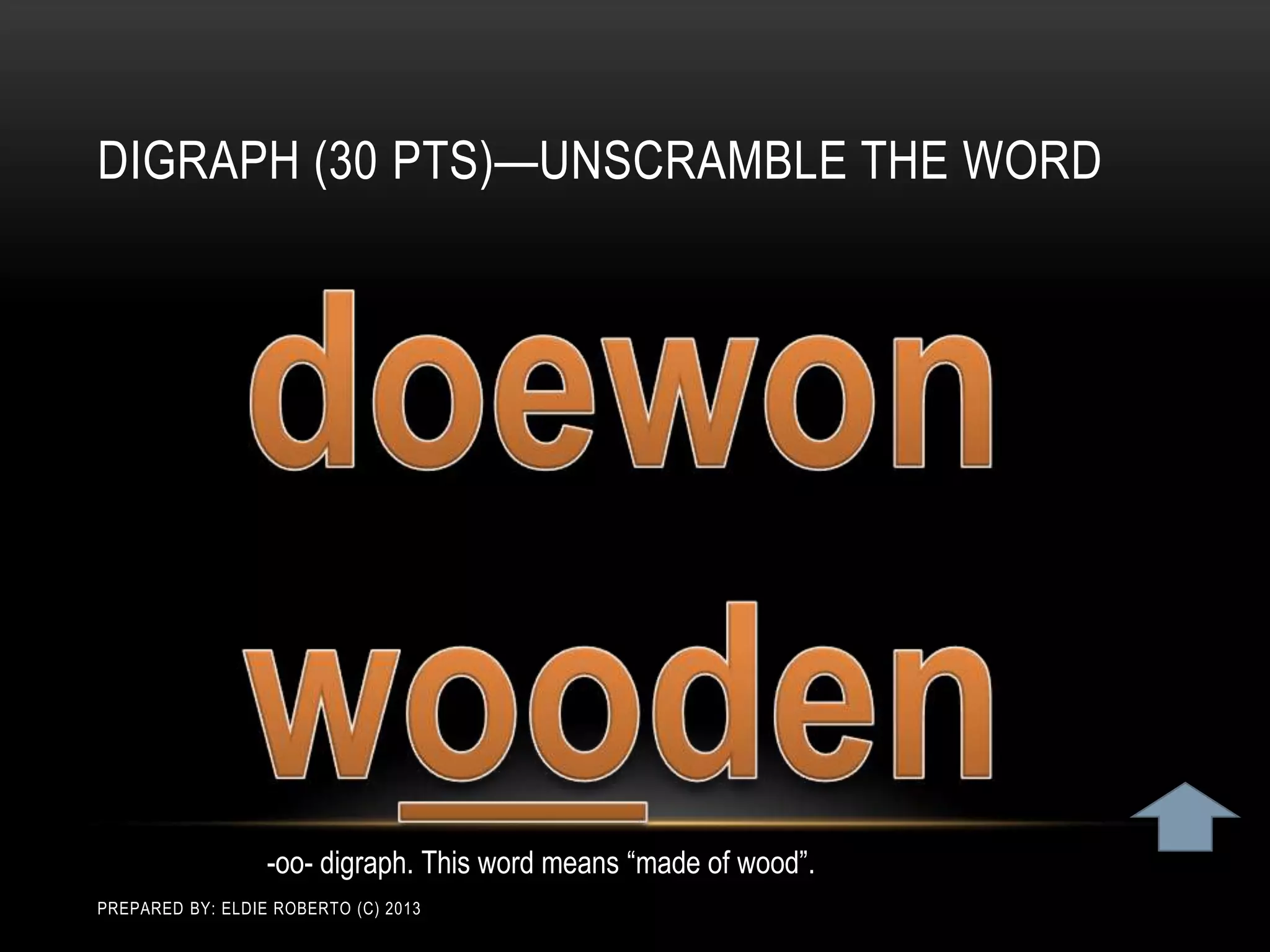 English class unscramble words game | PPSX