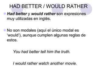 English class 18: Conditionals / would rather and had better | PPT ...