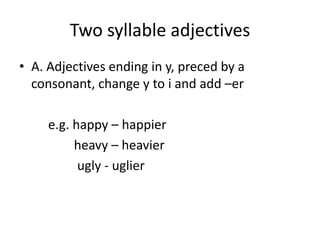 adjective comp | PPTX