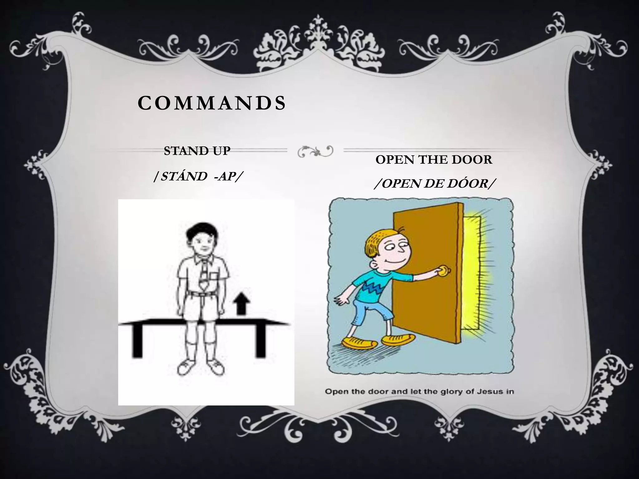 English classroom commands | PPTX