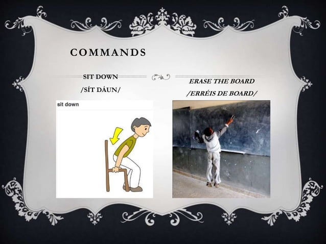 English classroom commands | PPTX