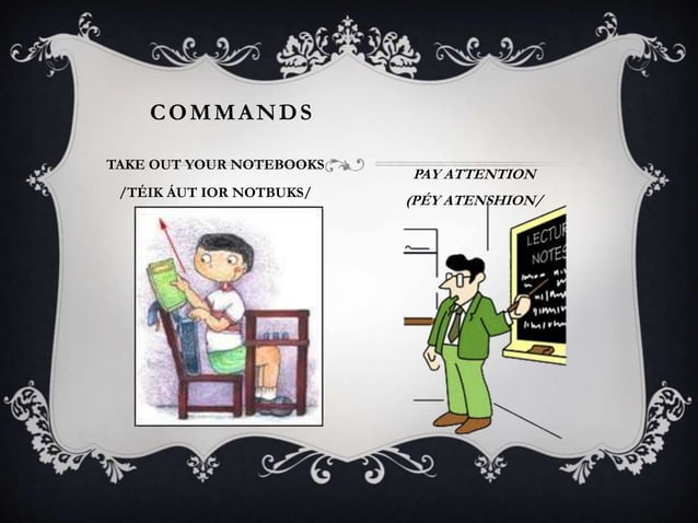 English classroom commands | PPTX