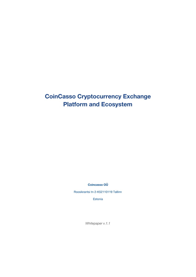 COINCASSO WHITEPAPER | PDF