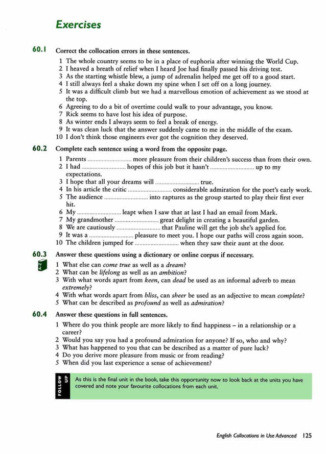 English collocations advanced | PDF