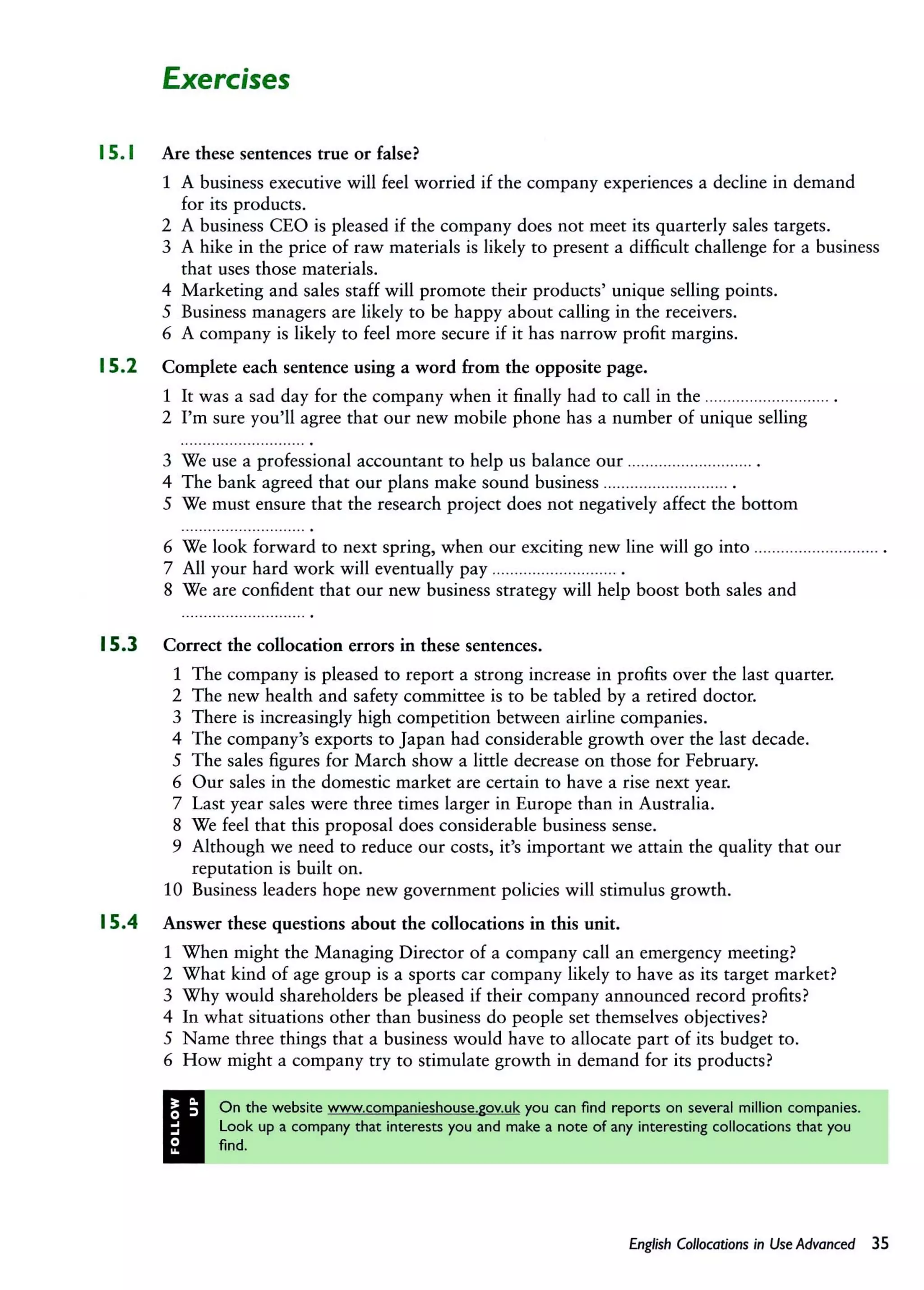 English collocations in use (advanced) | PDF