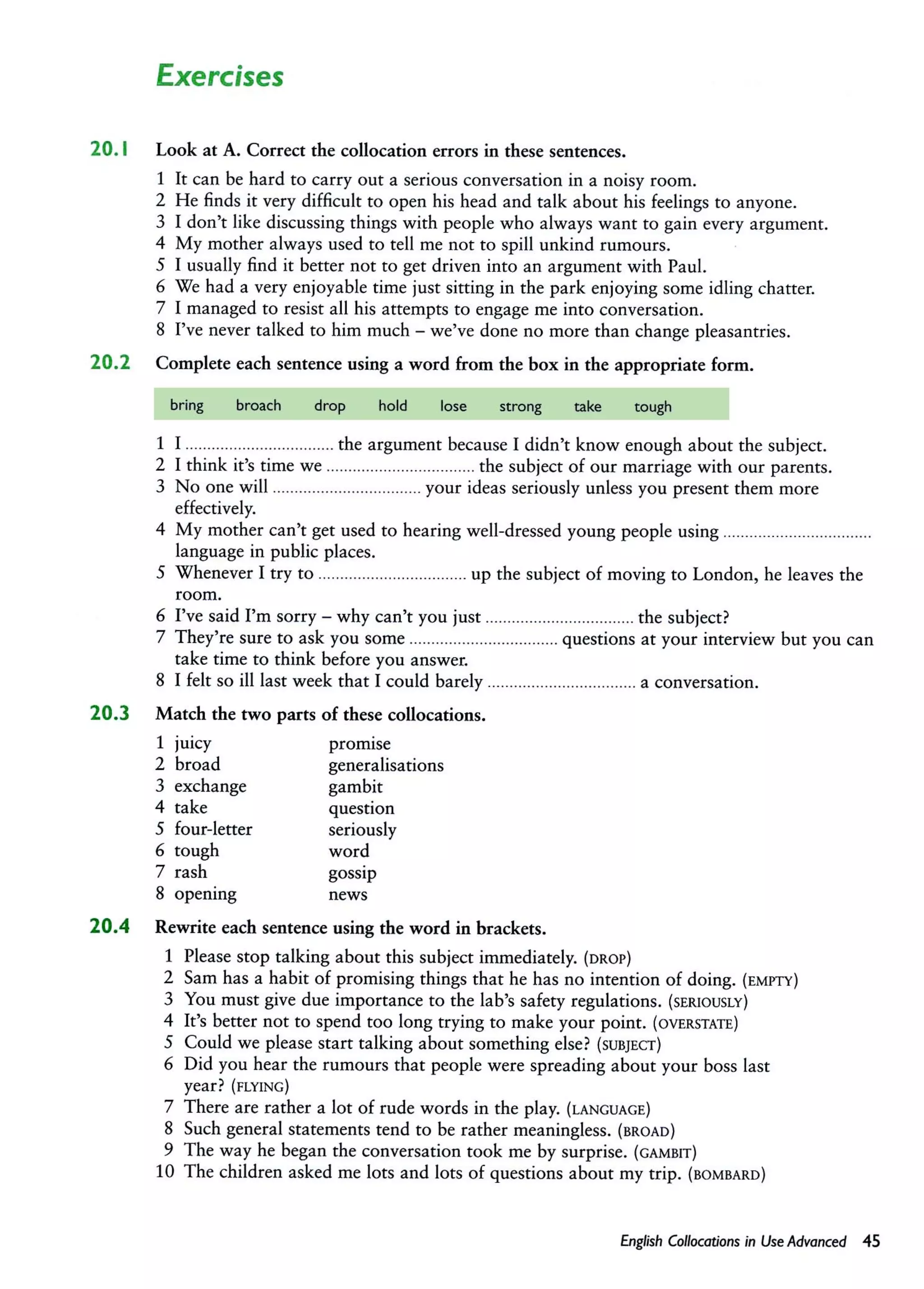 English collocations in use (advanced) | PDF | Free Download