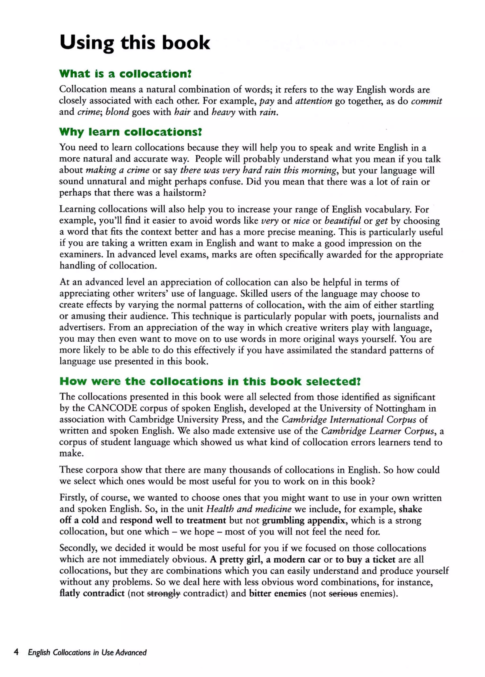 English collocations in use (advanced) | PDF