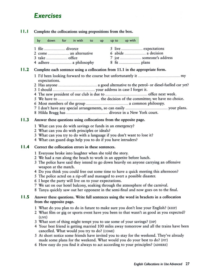 English collocations in use (advanced) | PDF | Free Download