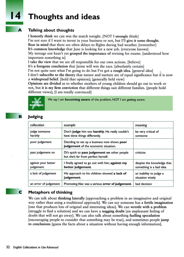 English collocations in use (advanced) | PDF